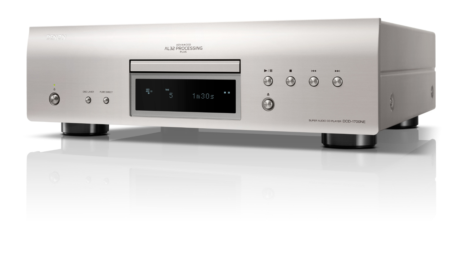 Denon DCD-1700NE CD-/SACD-soitin, hopea - Hifi.fi