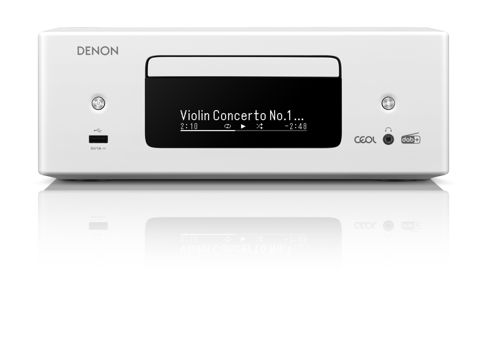 Denon CEOL RCD-N12 CD-striimeri-viritinvahvistin, valkoinen - Hifi.fi